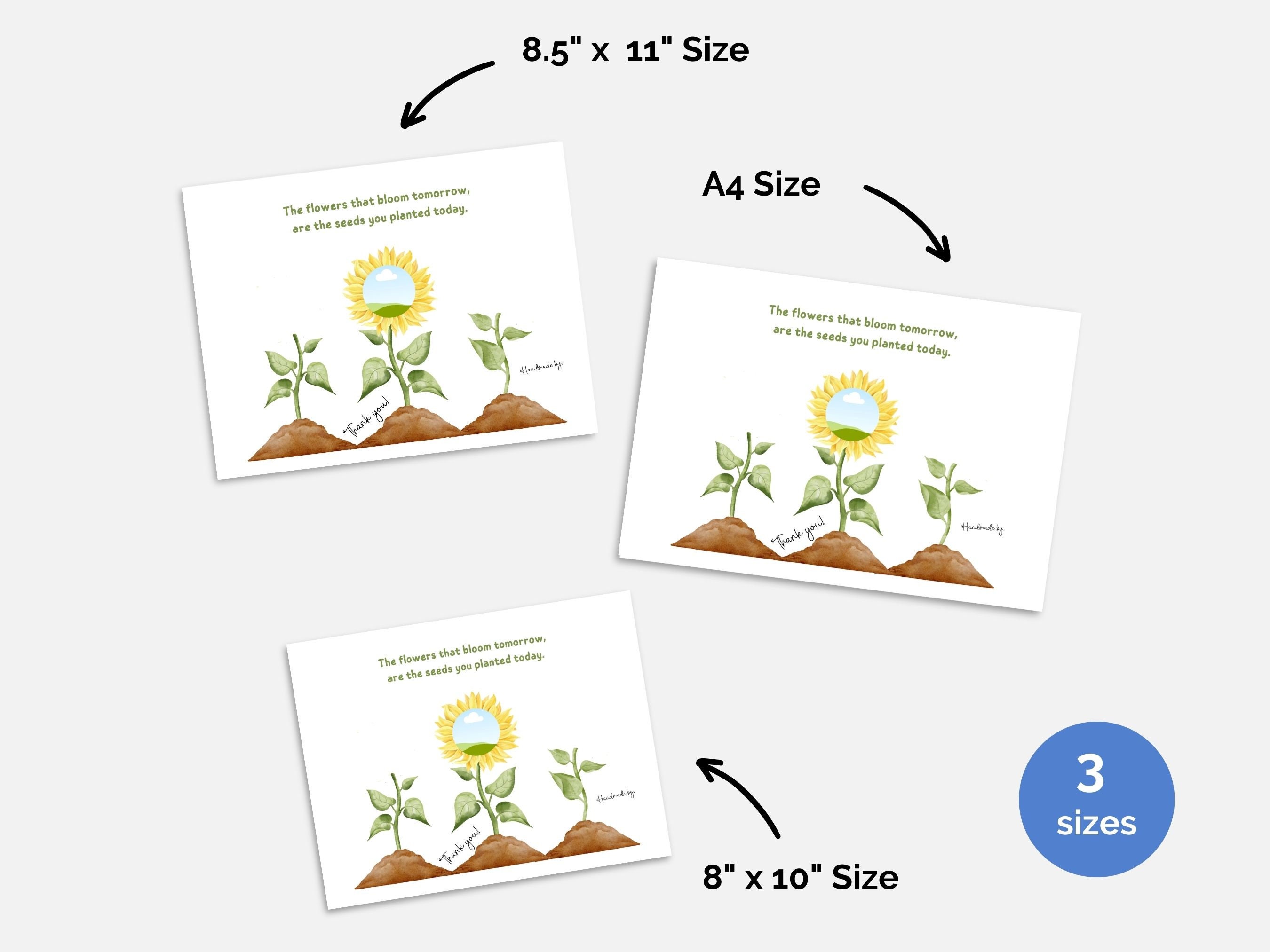 The Flowers That Bloom Tomorrow - Sunflower Photo Handprint Art Craft ...