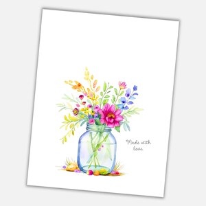 Flowers in Jar - Handprint Art Craft - Kids Baby Toddler - DIY Gift ...