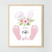 My FIRST EASTER Bunny Feet - Easter Footprint Art Craft - Baby Toddler ...