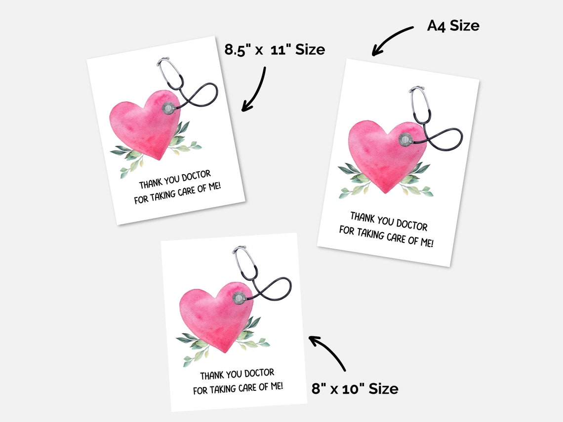 Doctor Appreciation or Thank You Gift - Handprint Art Craft - Kids Baby ...
