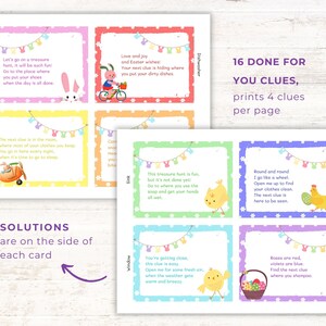 Easter Scavenger Hunt Indoor, Treasure Hunt for Kids, Scavenger Hunt ...