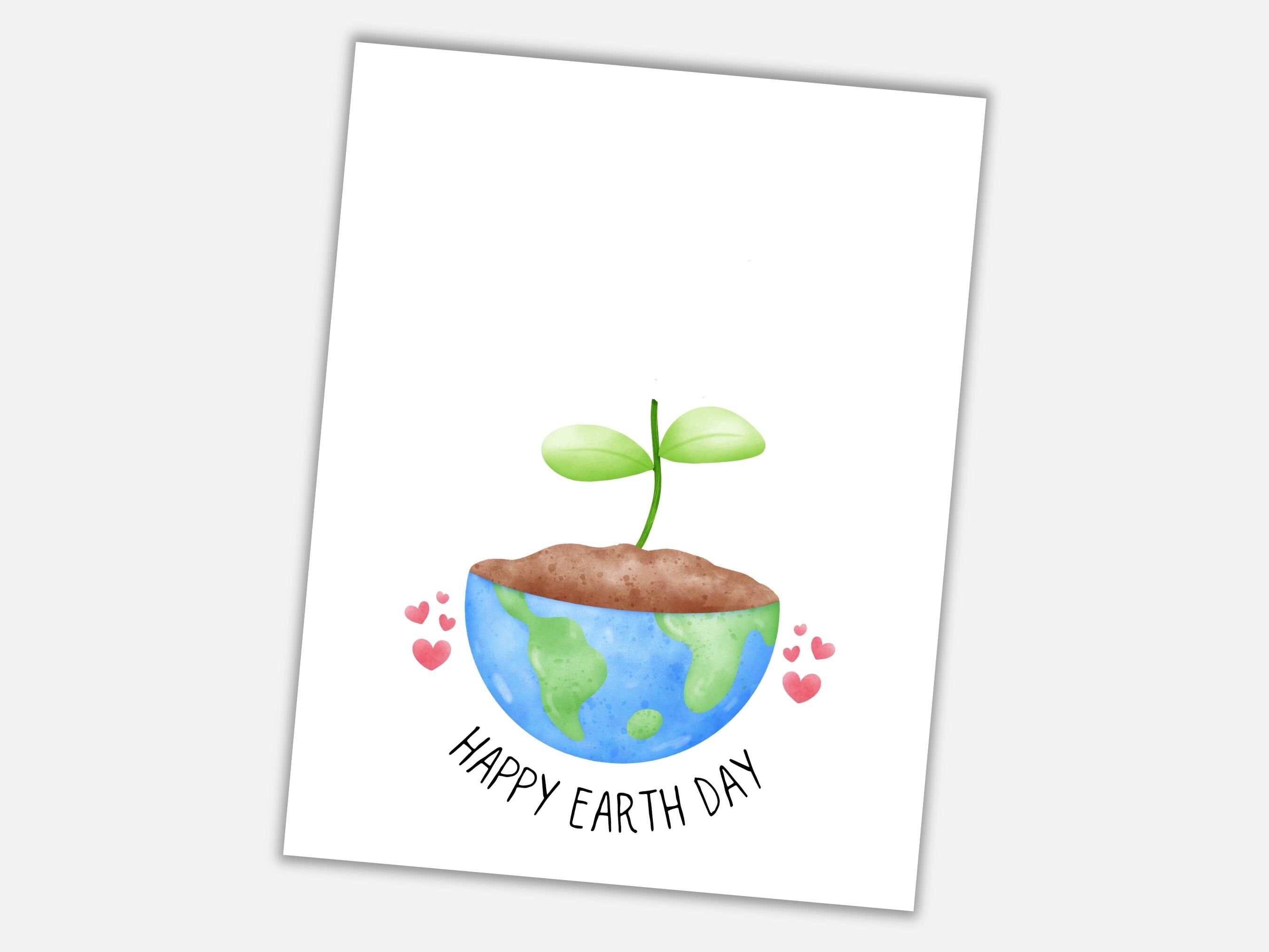 Happy Earth Day Handprint Art - Handprint Art Craft - Kids Baby Toddler ...
