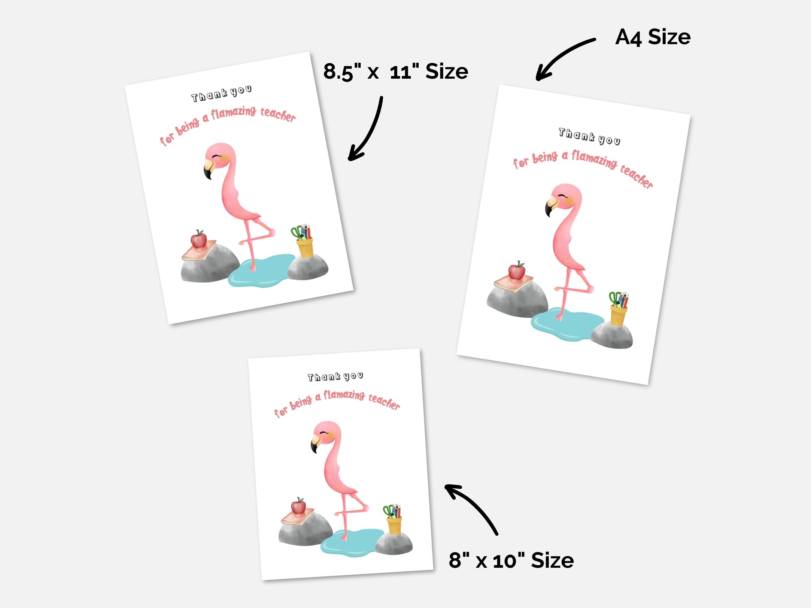 Thank You for Being a Flamazing Teacher - Flamingo Handprint Art Craft ...