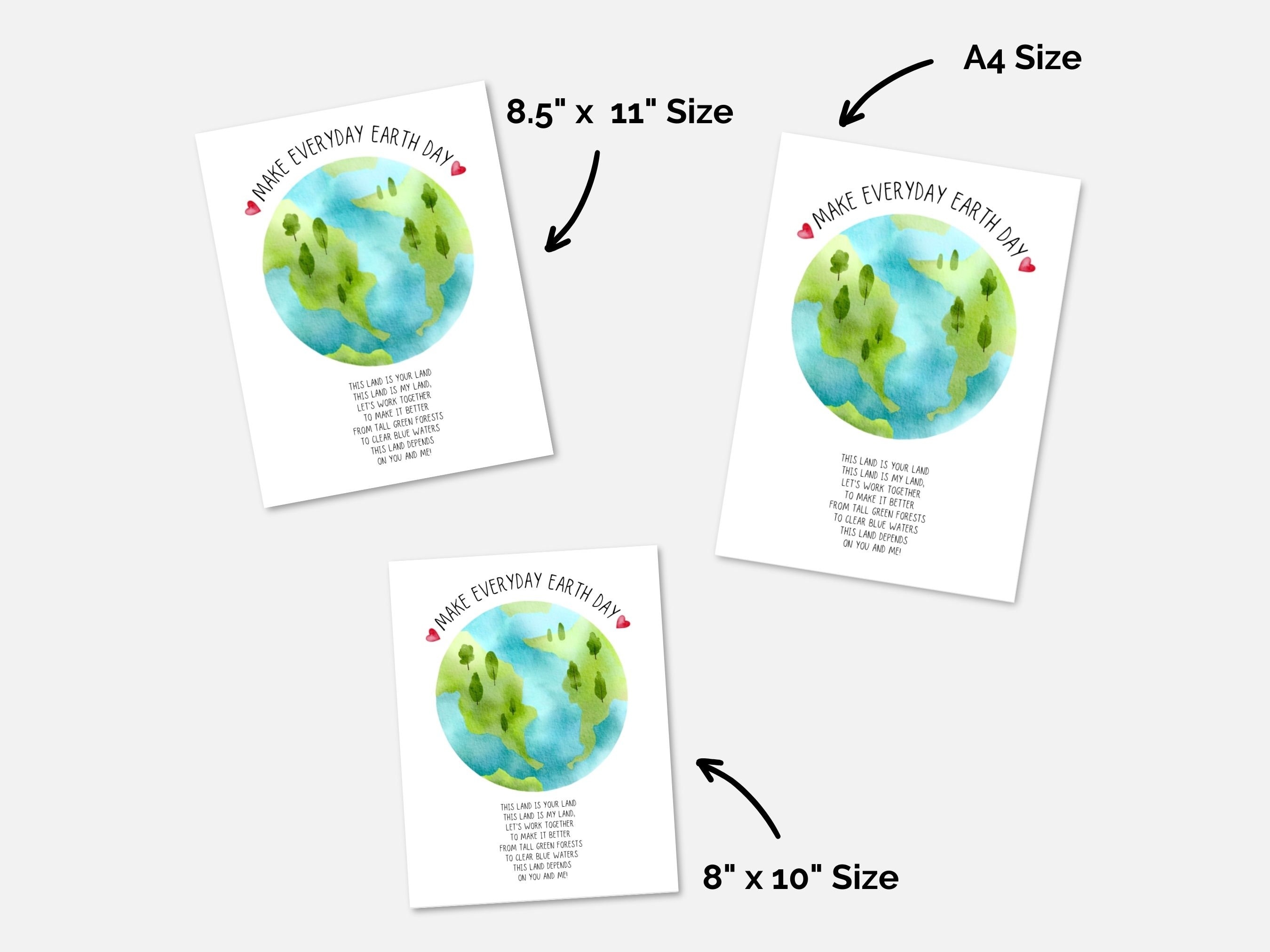 Happy Earth Day Handprint Art - Handprint Art Craft - Kids Baby Toddler ...