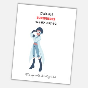 Nurse Superhero Appreciation or Thank You Gift - Handprint Art Craft ...
