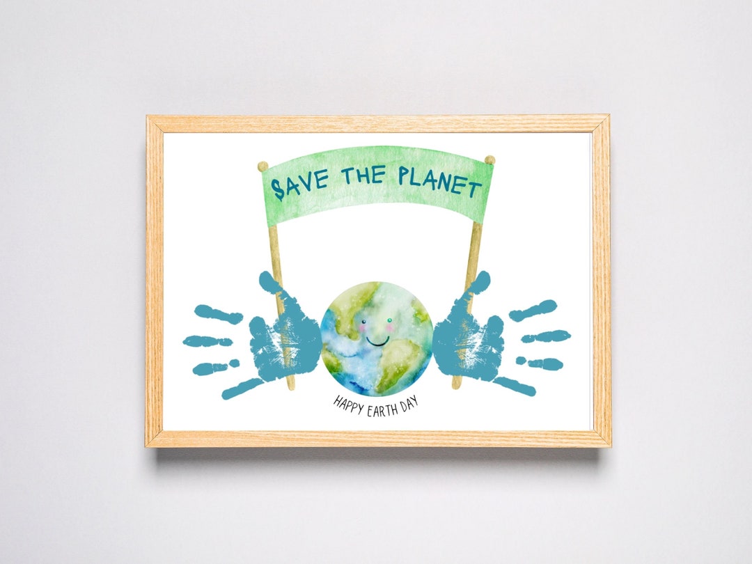 Earth Day Handprint Art Handprint Art Craft Kids Baby Toddler DIY Gift ...