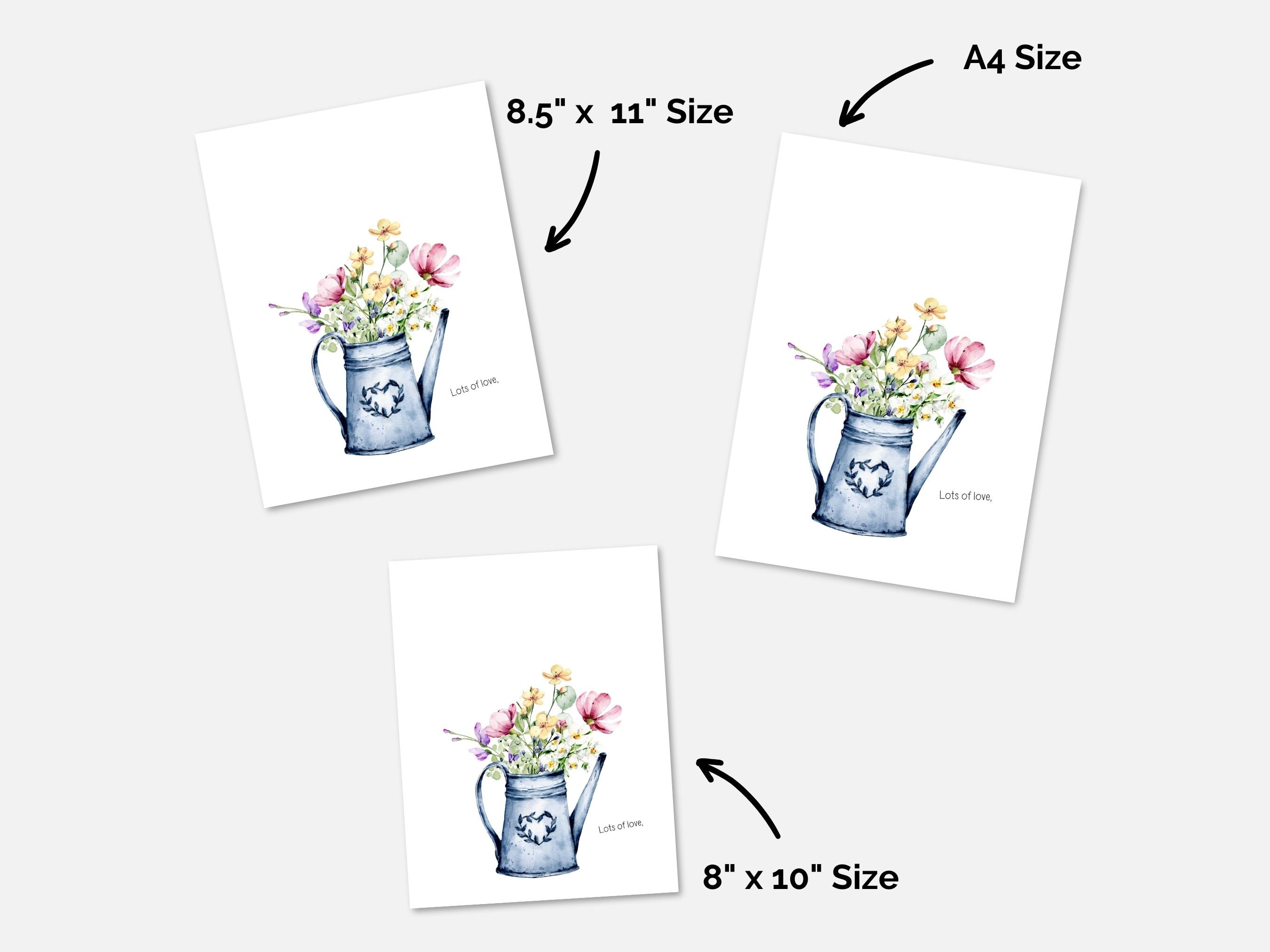 Flowers in Watering Can - Handprint Art Craft - Kids Baby Toddler - DIY ...