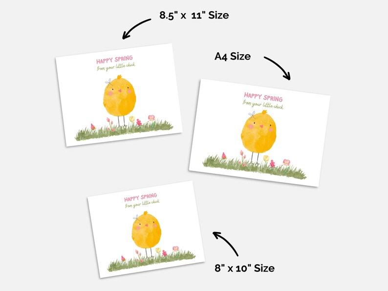 Happy Spring From Your Little Chick -handprint Art Craft -kids Baby ...