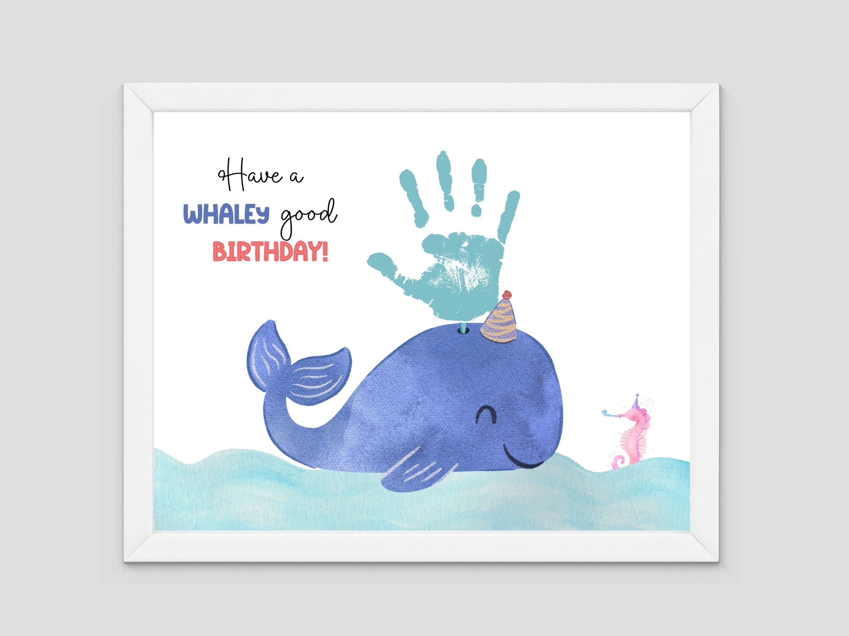 Whaley Good Birthday - Handprint Art Craft - Mom Dad Grandma Auntie ...