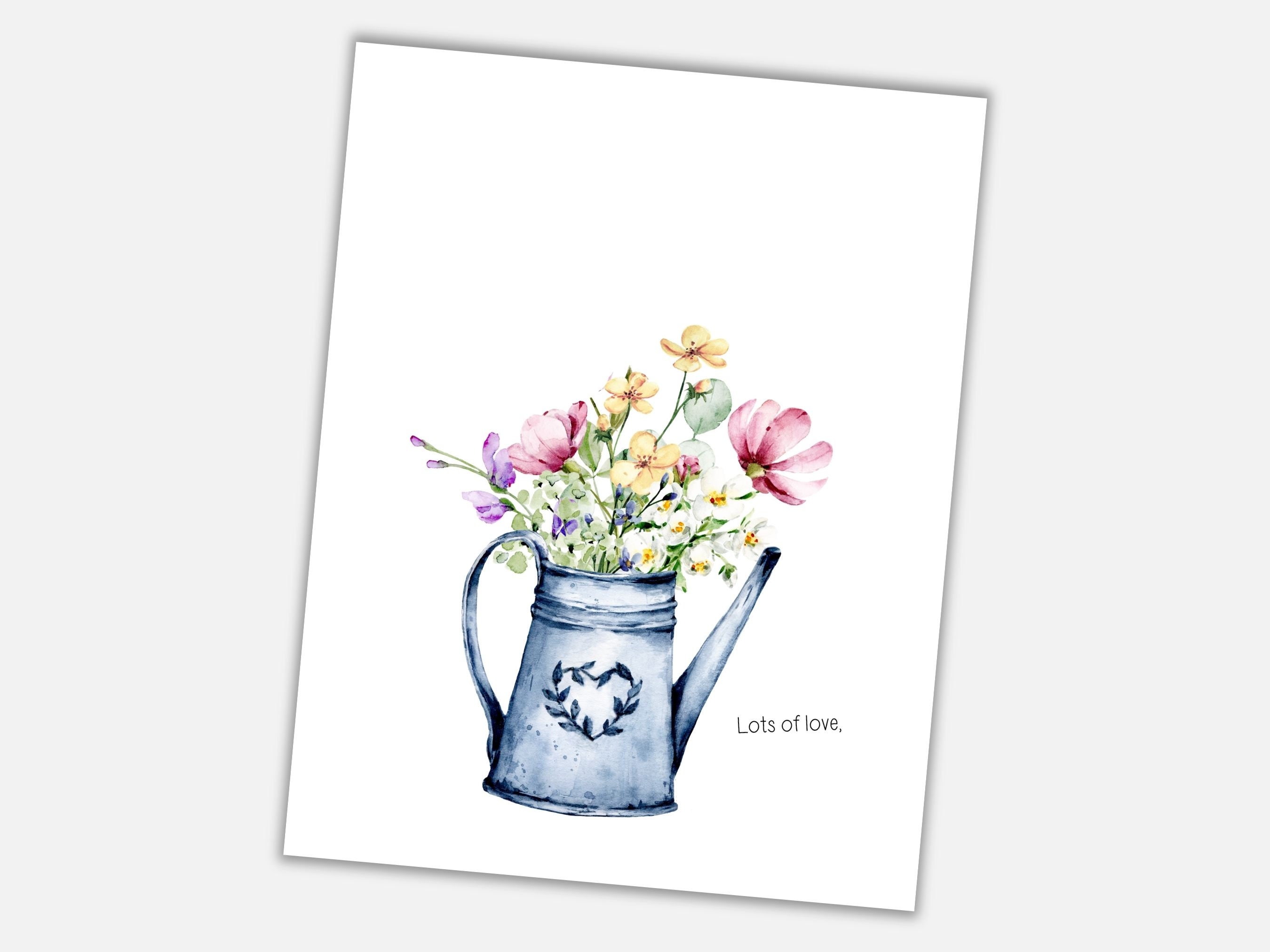 Flowers in Watering Can - Handprint Art Craft - Kids Baby Toddler - DIY ...