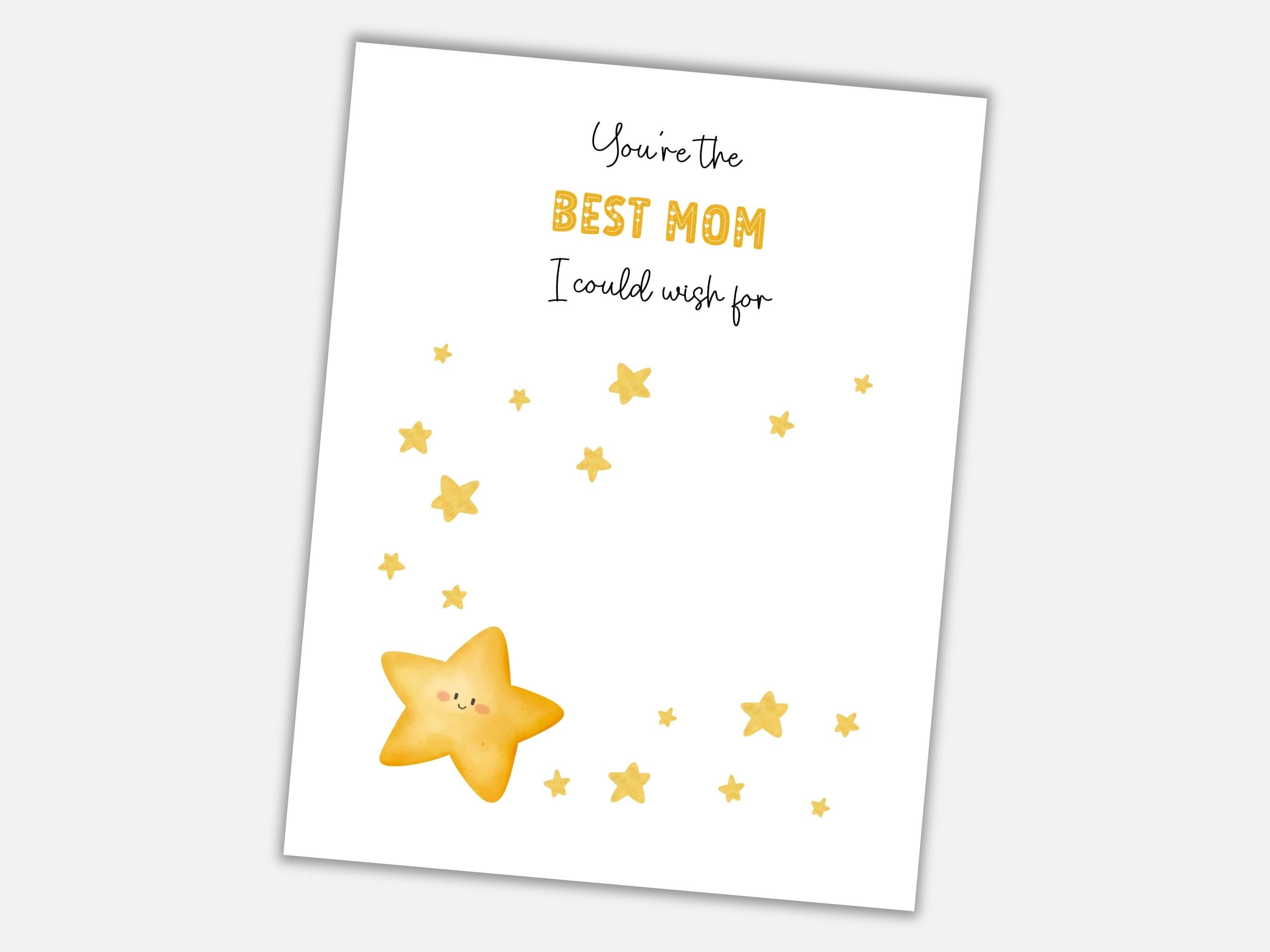 Best MOM Handprint Art Craft - Shooting Star Wish - Kids Baby Toddler ...
