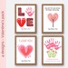 Valentine Handprint Bundle of 4 Valentine's Day Handprint Art Craft ...