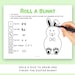 Easter Dice Game, Printable Games, Classroom Easter Party, Roll a Bunny ...