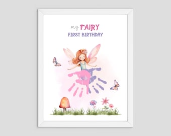 Berry First Birthday - Handprint Art Craft - Mom Dad Grandma Auntie ...