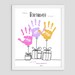 Happy Birthday - Balloon Handprint Art Craft - Mom Dad Grandma- Kids ...