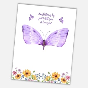Fluttering I Love You, Butterfly Flowers, Handprint Art Craft, Kids ...