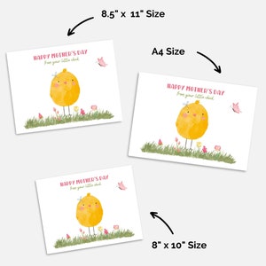 Happy Mother's Day - Little Chick - Handprint Art Craft - Kids Baby ...