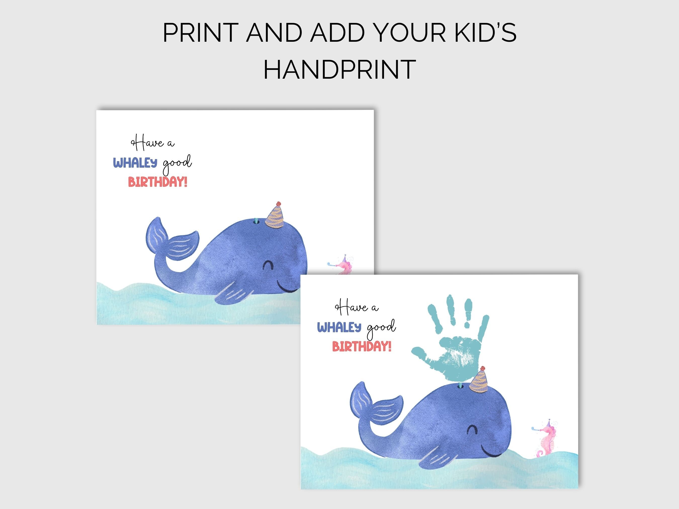 Whaley Good Birthday - Handprint Art Craft - Mom Dad Grandma Auntie ...