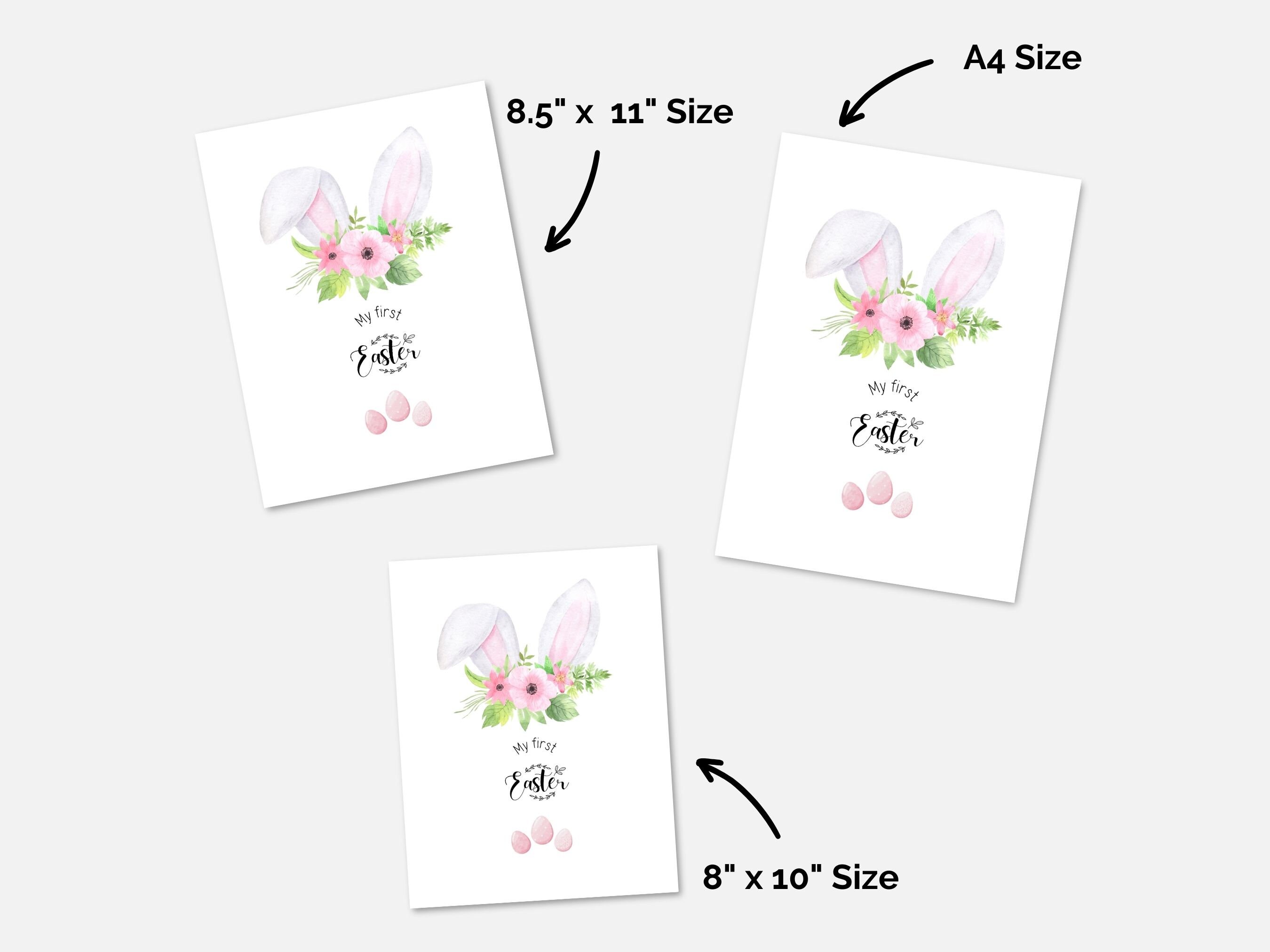 My FIRST EASTER Bunny Feet - Easter Footprint Art Craft - Baby Toddler ...
