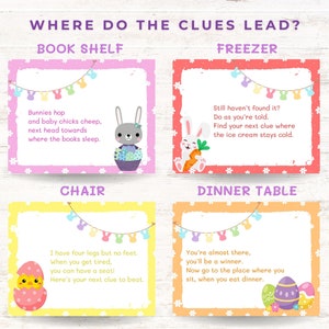 Easter Scavenger Hunt Indoor, Treasure Hunt for Kids, Scavenger Hunt ...