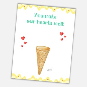 You Make Our Hearts Melt - Mother's Day - Ice Cream Handprint Art Craft ...