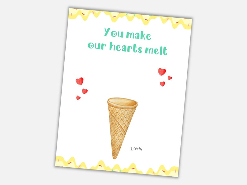 You Make Our Hearts Melt Mother's Day Ice Cream Handprint Art Craft ...