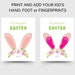Easter Handprint BUNDLE of 12 Happy Easter Handprint Art Craft Kids ...