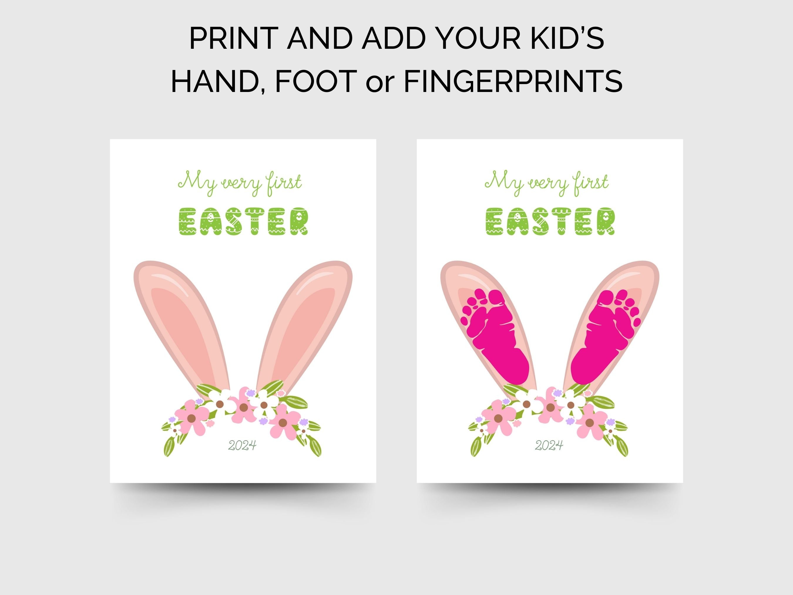 Easter Handprint BUNDLE of 12 - Happy Easter - Handprint Art Craft ...