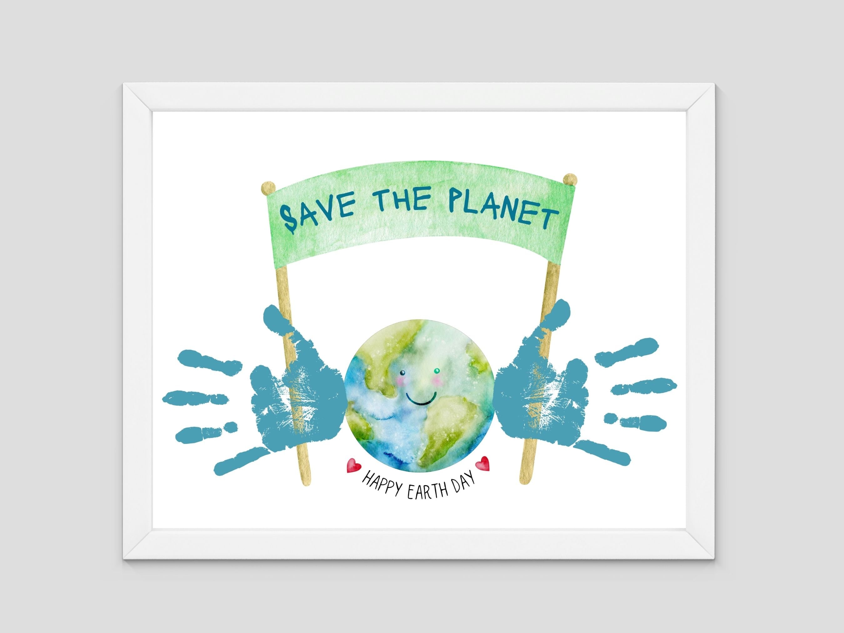 Earth Day Handprint Art Handprint Art Craft Kids Baby Toddler DIY Gift ...