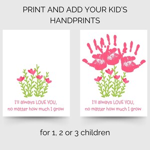 Flower Bouquet Handprint - Mother's Day - Handprint Art Craft -kids ...