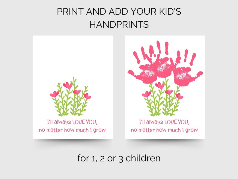 Flower Bouquet Handprint - Mother's Day - Handprint Art Craft -kids ...