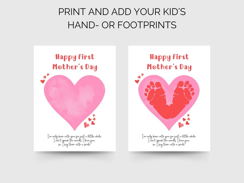 Happy First Mother's Day, Head to My Toes, Footprint Handprint Art ...