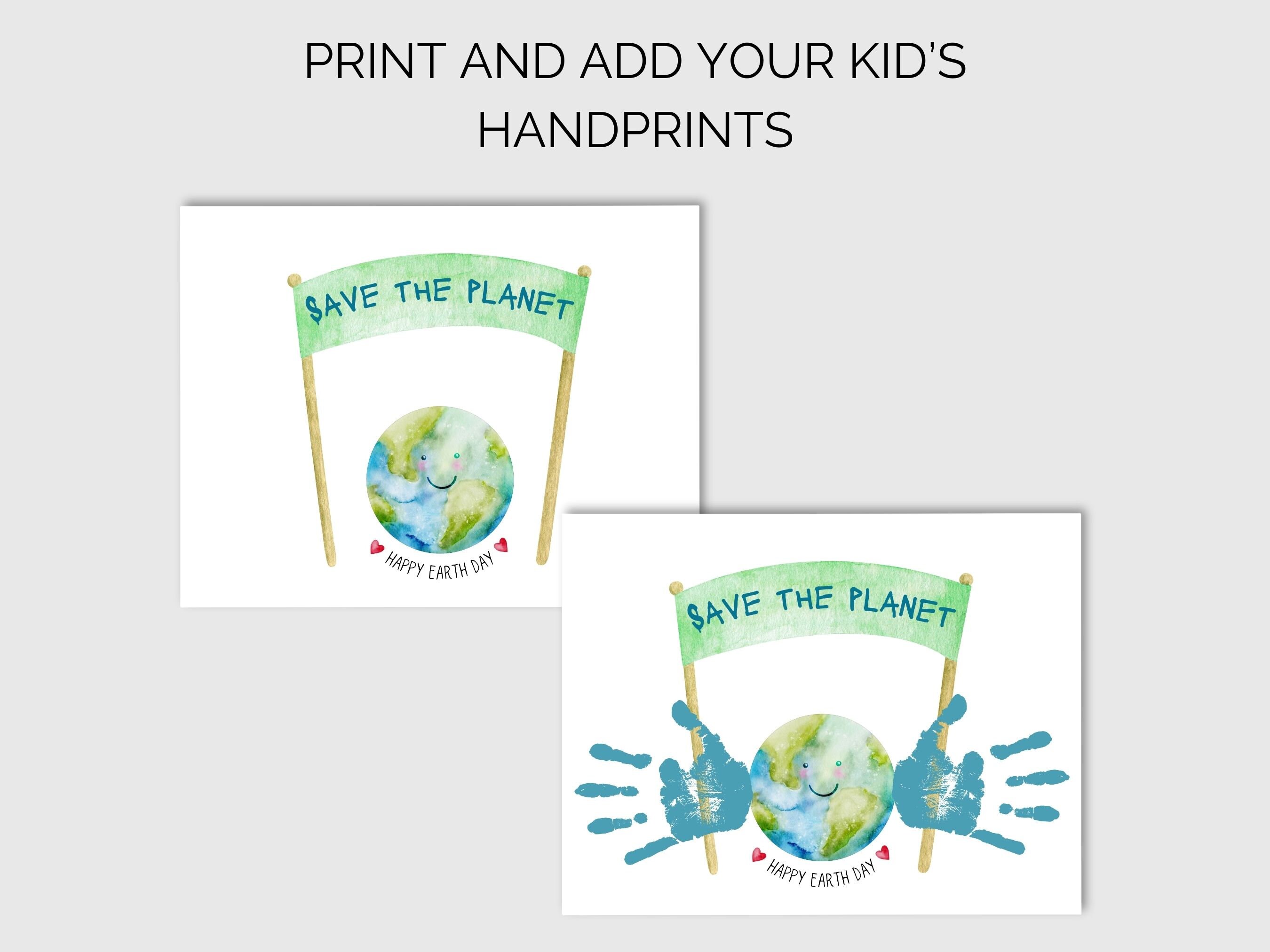 Earth Day Handprint Art Handprint Art Craft Kids Baby Toddler DIY Gift ...