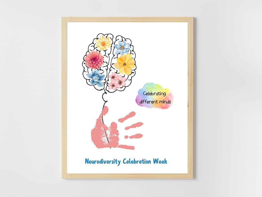 Neurodiversity Celebration Handprint - Handprint Art Craft - Kids Baby ...