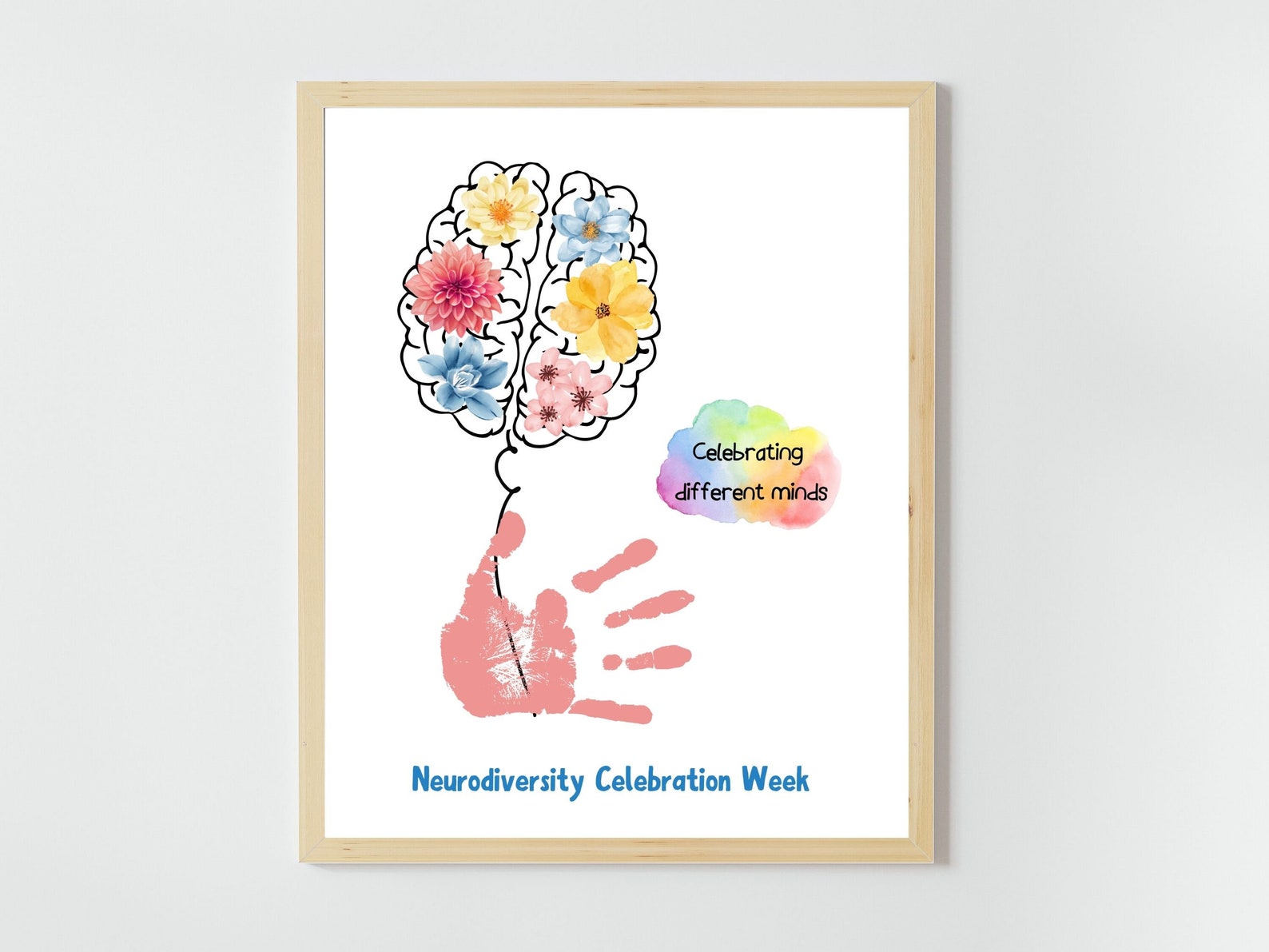 Neurodiversity Celebration Handprint - Handprint Art Craft - Kids Baby ...
