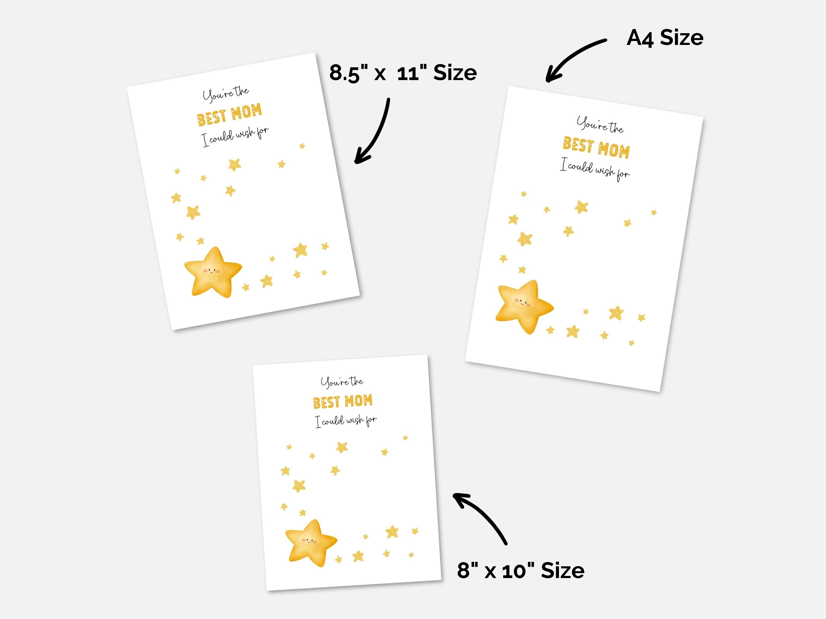 Best MOM Handprint Art Craft - Shooting Star Wish - Kids Baby Toddler ...