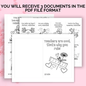 Valentine Coloring Cards for Kids - Printable Valentine's Day Cards ...