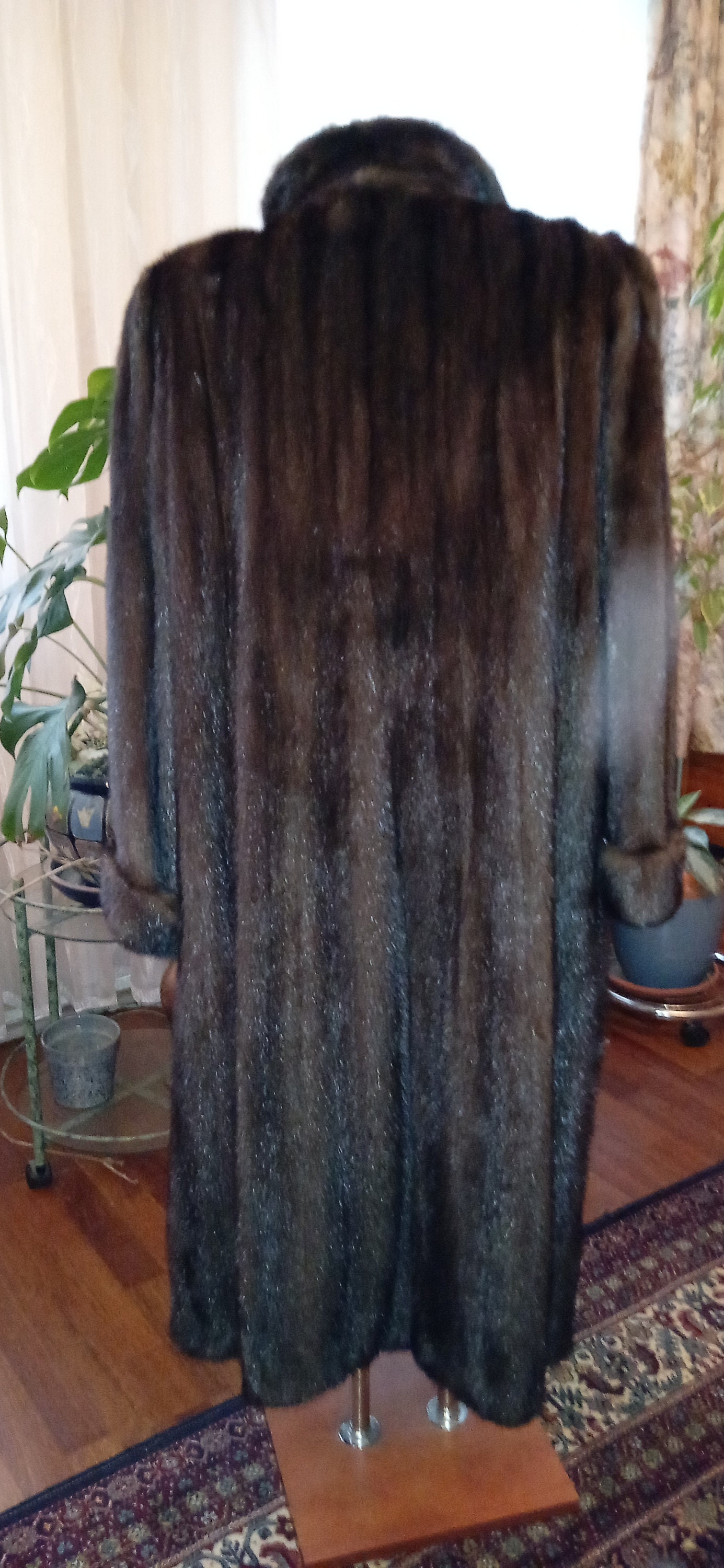 Luxuriöser Nerzmantel 44, 46 "mink coat" Echt Pelz, Langer Nerzmantel ...