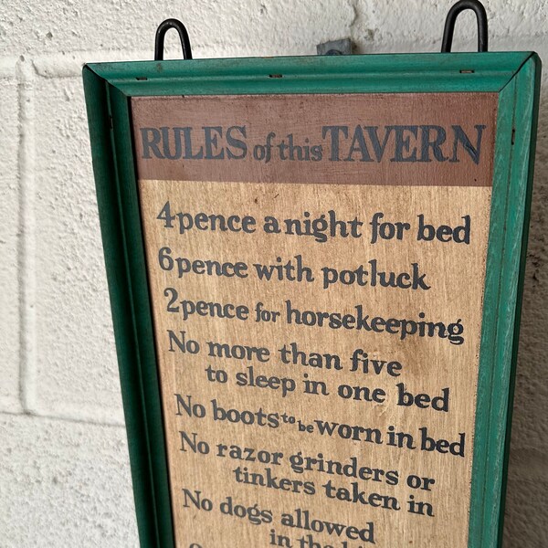 Colonial Tavern Sign - Etsy