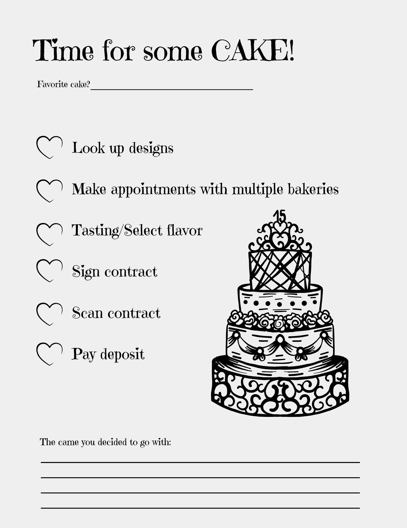 Sweet 16 Planner/checklist - Etsy