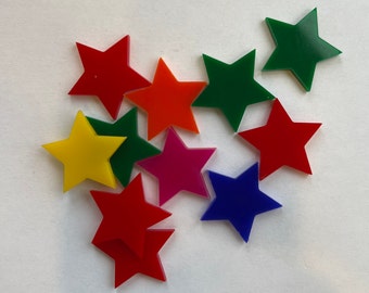 Lot of Acrylic Stars, Star Shapedacrylic Set of DIY Crafting Project ...