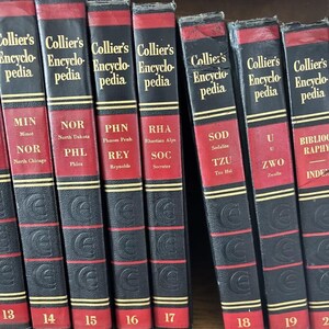 Collier's Encyclopedia (20 Volume Set) COMPLETE SET - Etsy