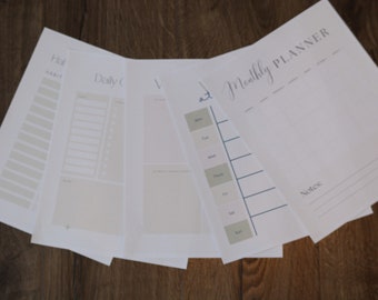 Simple Minimalist Printable Weekly Planner - Etsy