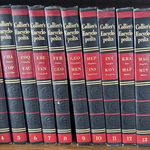Collier's Encyclopedia (20 Volume Set) COMPLETE SET - Etsy