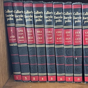 Collier's Encyclopedia (20 Volume Set) COMPLETE SET - Etsy