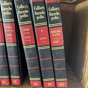 Collier's Encyclopedia (20 Volume Set) COMPLETE SET - Etsy