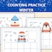 Winter Counting Practice 1-10,count Match,matching Activity,preschool ...