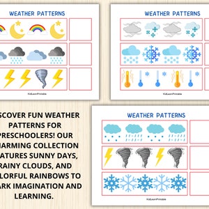 Weather Patterns,weather Montessori,weather Activity,cut and Paste ...