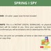Spring I Spy,i Spy Game,spring Activity,look and Find,learn to Count,i ...