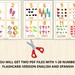 Summer Number Flashcards,numbers 1-20,numbers Bilingual Flashcards ...